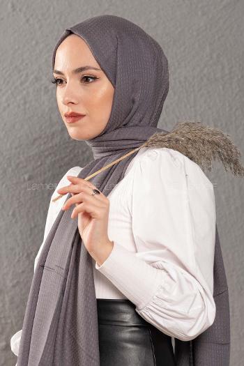 Modalamelif Z Harf Serisi Pamuk Şal Antrasit | 23686