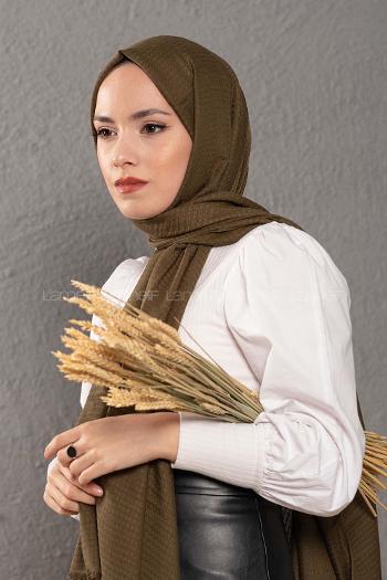Modalamelif Z Harf Serisi Pamuk Şal Haki | 23707
